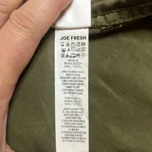 Joe Fresh | Tops | 0 Lyocell Ultra Soft Army Green Button Down Blouse ...